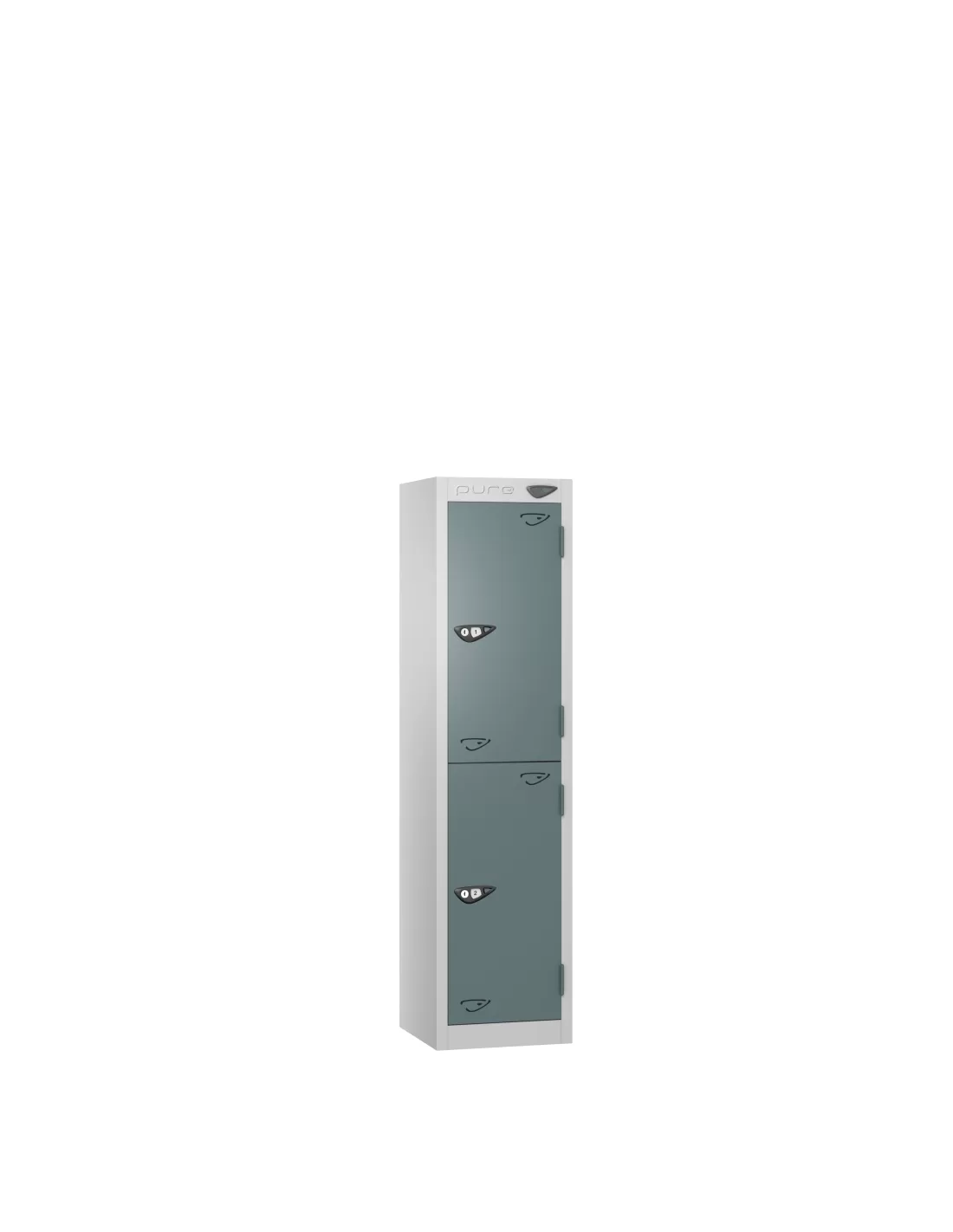 Locit Pure - Half Height Lockers - Two Door Locker Locks Padlock Door ...